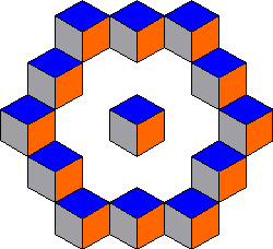 Kadon Enterprises, Inc., detailed view of Cubits tiles